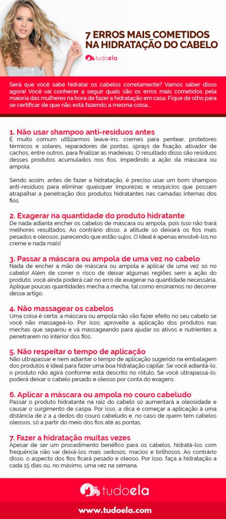 Como hidratar o cabelo corretamente? Confira o passo a passo